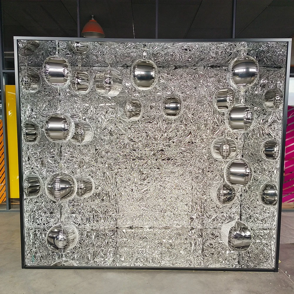 Custom Magazine Photo Booth Box Backdrop Wedding Party Stainless Steel ...