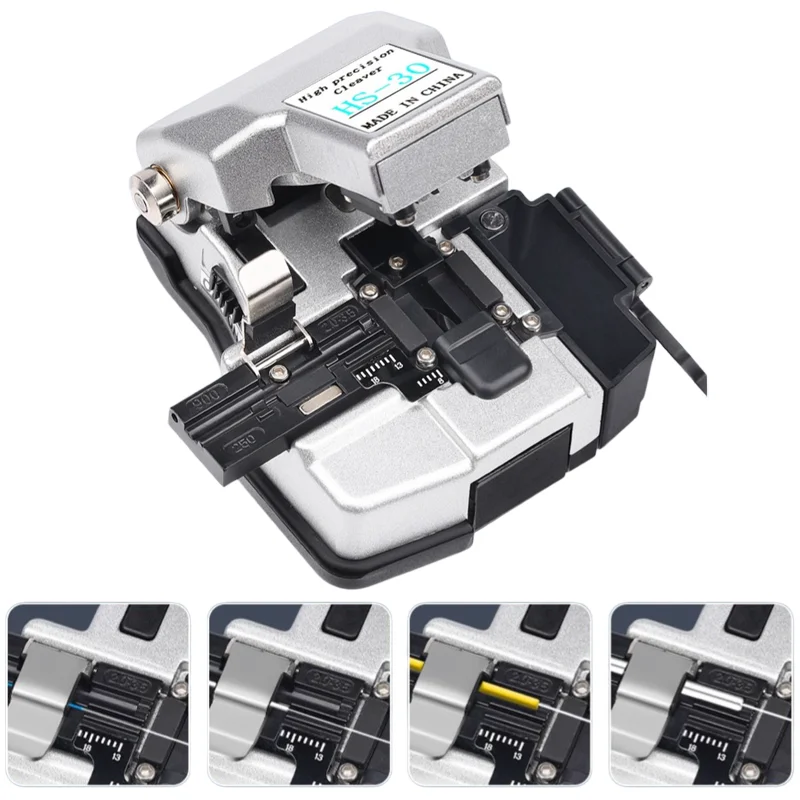 Hs-30 Optic Fiber Cleaver Ftth Fiber Optic Equipment Tools Cable ...