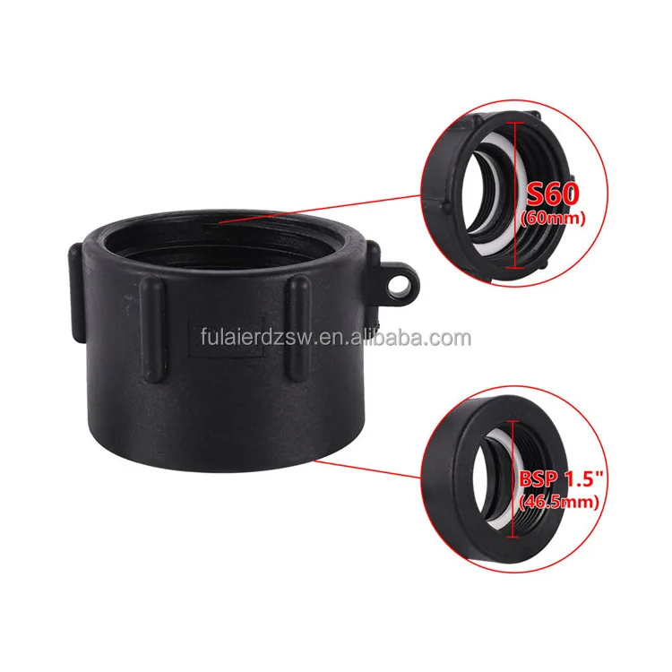 粗s60*6螺纹ibc油箱适配器1 "1.5" 2 "bsp内螺纹配件水油联轴器适配器 - Buy 粗ibc集装桶适配器,Ibc集装桶耦合,Ibc集装桶接头装置 Product on ...