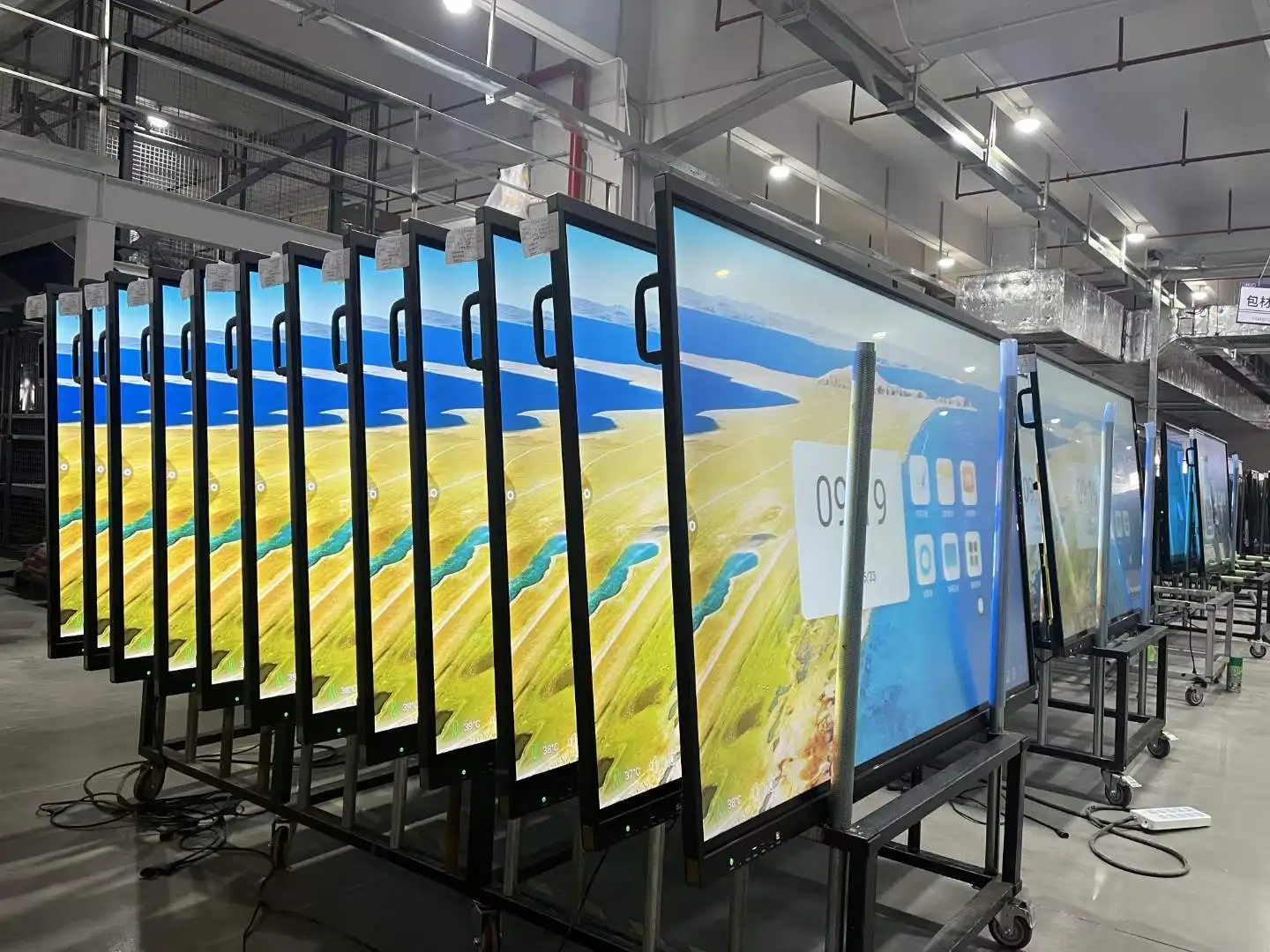 65 75 100 Inch 4k Interactive Boards Interactive Flat Panel Electronic ...