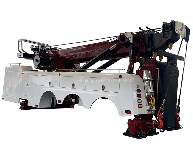 50 Tons Wrecker Tow Truck Body with 60 Ton Rotator for Sales