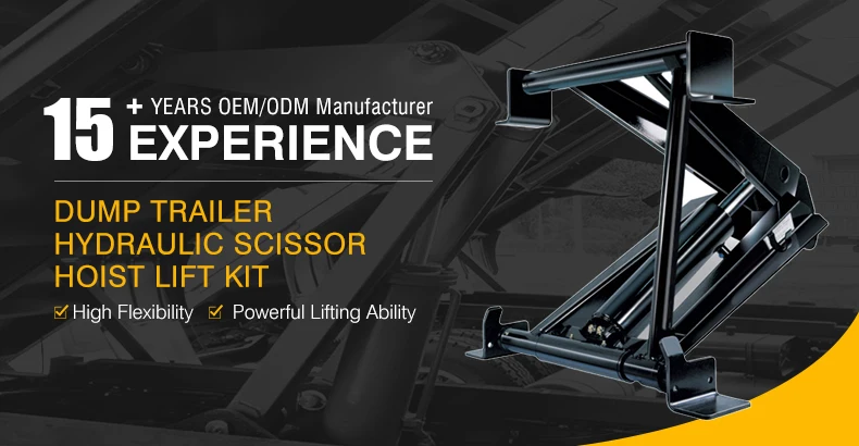 8 Tons Tipper Kit Dump Trailer Hydraulic Cylinder Scissor Hoist Lift ...