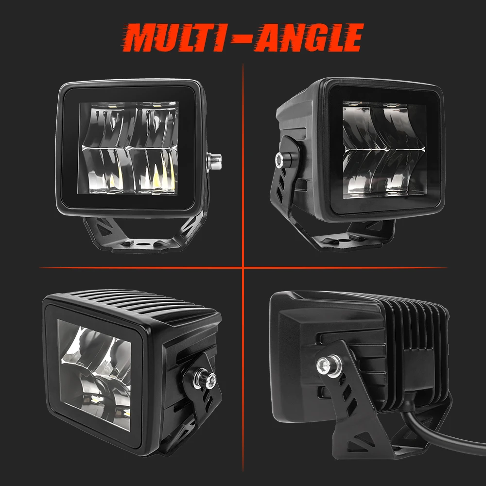 4x4 Truck 40W Flood Spot Work Lights IP68 LED Pods