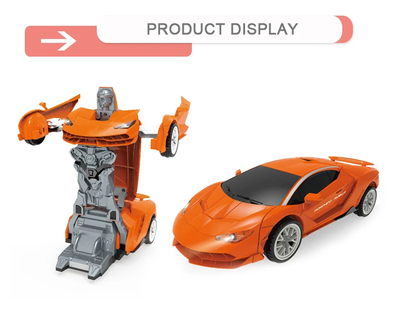 Kids Educational 2 In 1 Deformation Car Robot Toy Plastic Electric ...