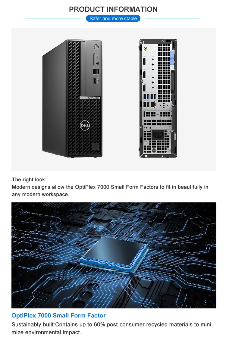 New Dell Optiplex 7000sff I7 Sff Computer I7-12700/8g Ddr5 Small Form ...