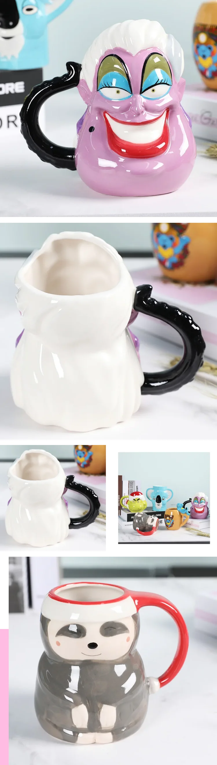 Ambr 2024 New Arrival Lovely Korean Style Creative Big Ear Ceramic Mug ...