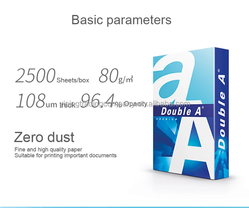 Double A 80g Copy Paper - Premium A3 Sheets from Thailand