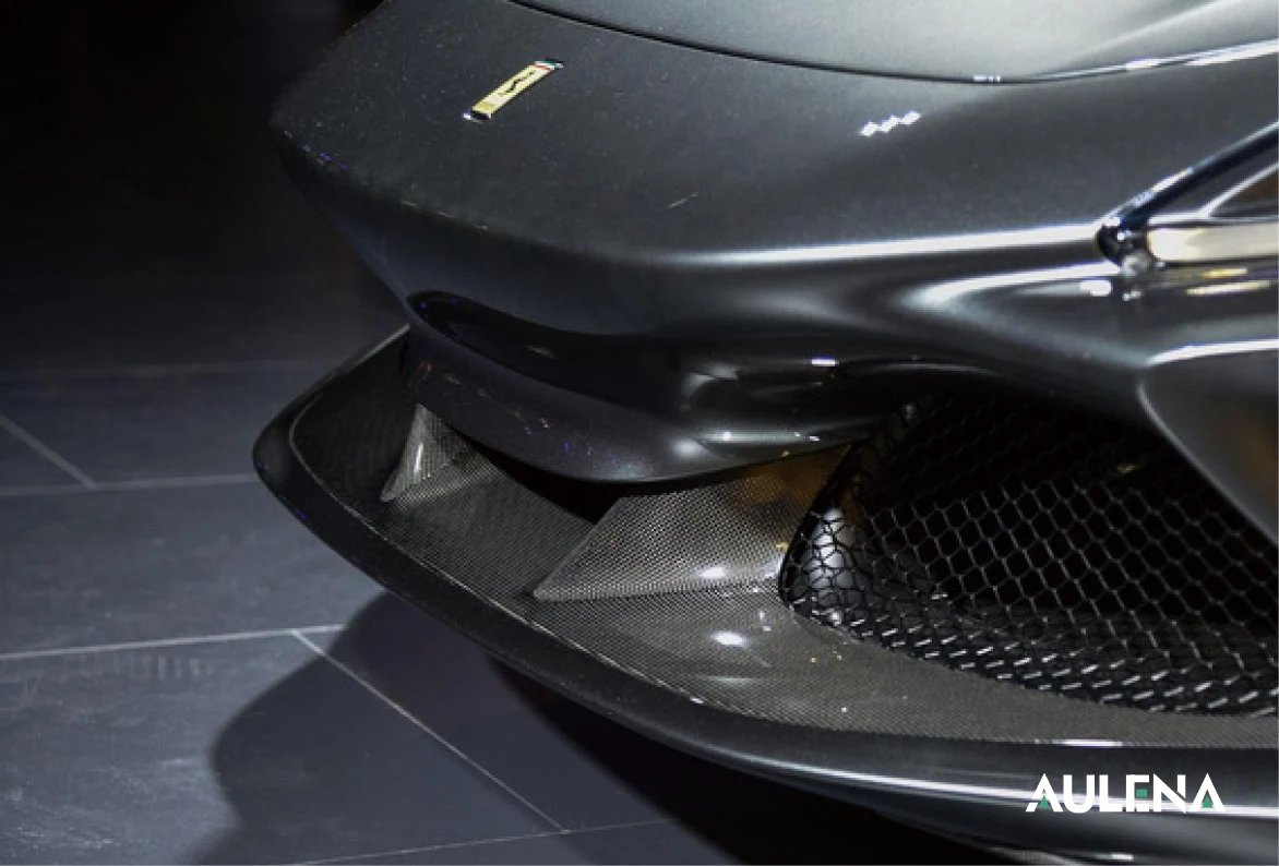 Aulena Dry Carbon Oem Rear Spoiler Front Splitter Diffuser Sides Skirts ...