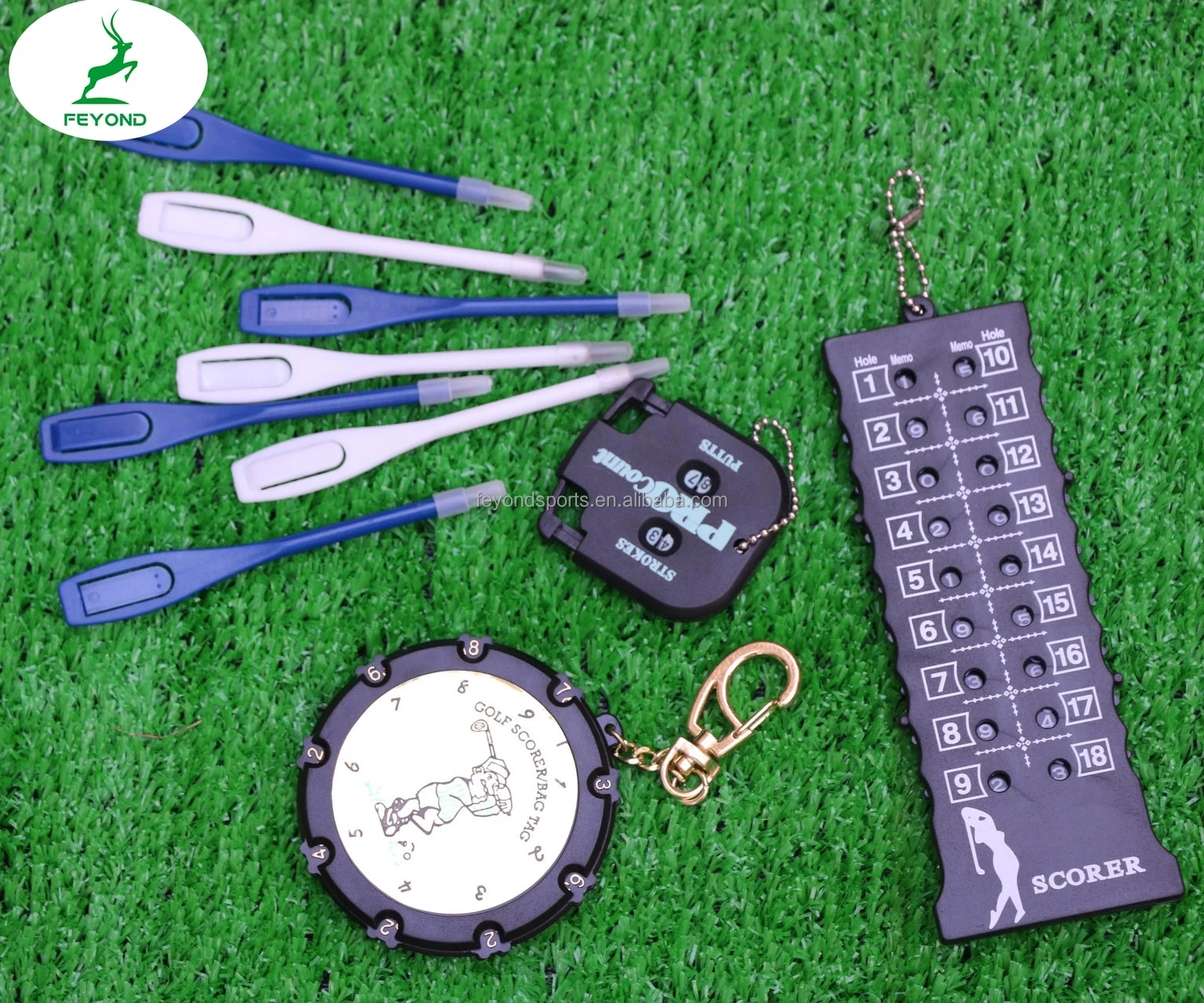 Professional Durable Golf Scorer Manual 18-Hole Golf Score Counter Golf ...