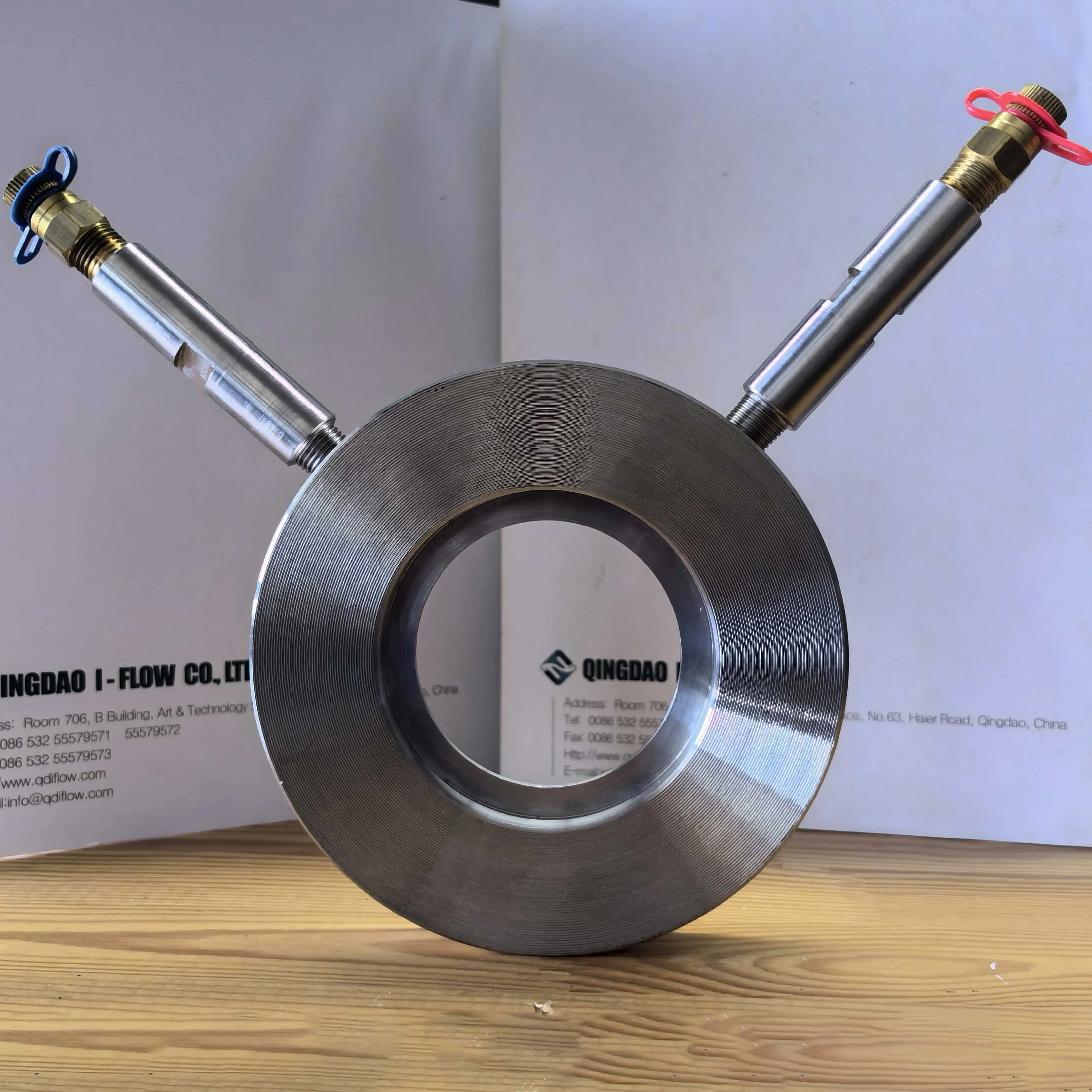 Wafer Type Double Stainless Steel Orifice Plate Flow Measurement Device ...
