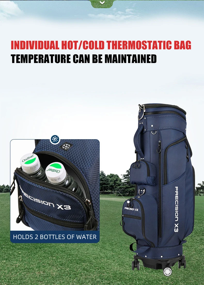 PGM QB062 Wheeled Golf Bag - Travel in Style and Comfort