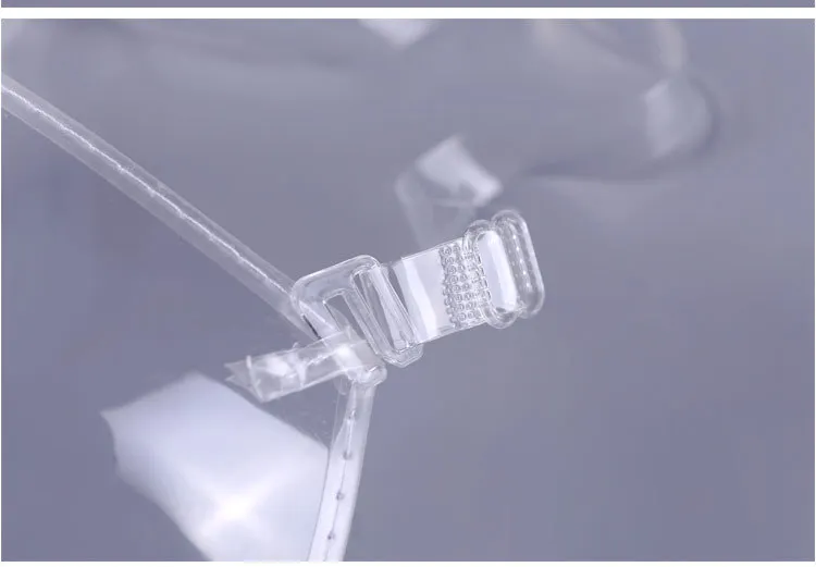 Women's Transparent Plastic Full Cup Bra Disposable Travel-Free ...