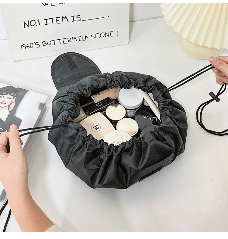 Large Capacity Waterproof Travel Cosmetic Bag String Portable Lazy ...