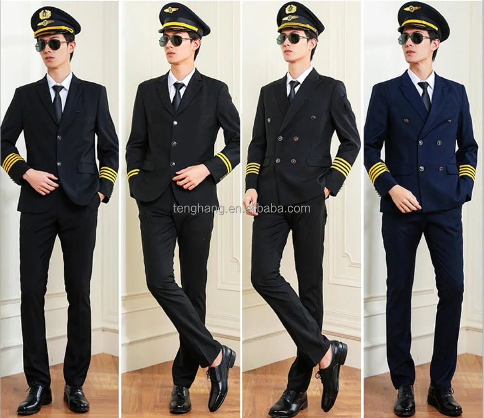 Wholesale Hot Design Airline Pilot Uniforms for Crew