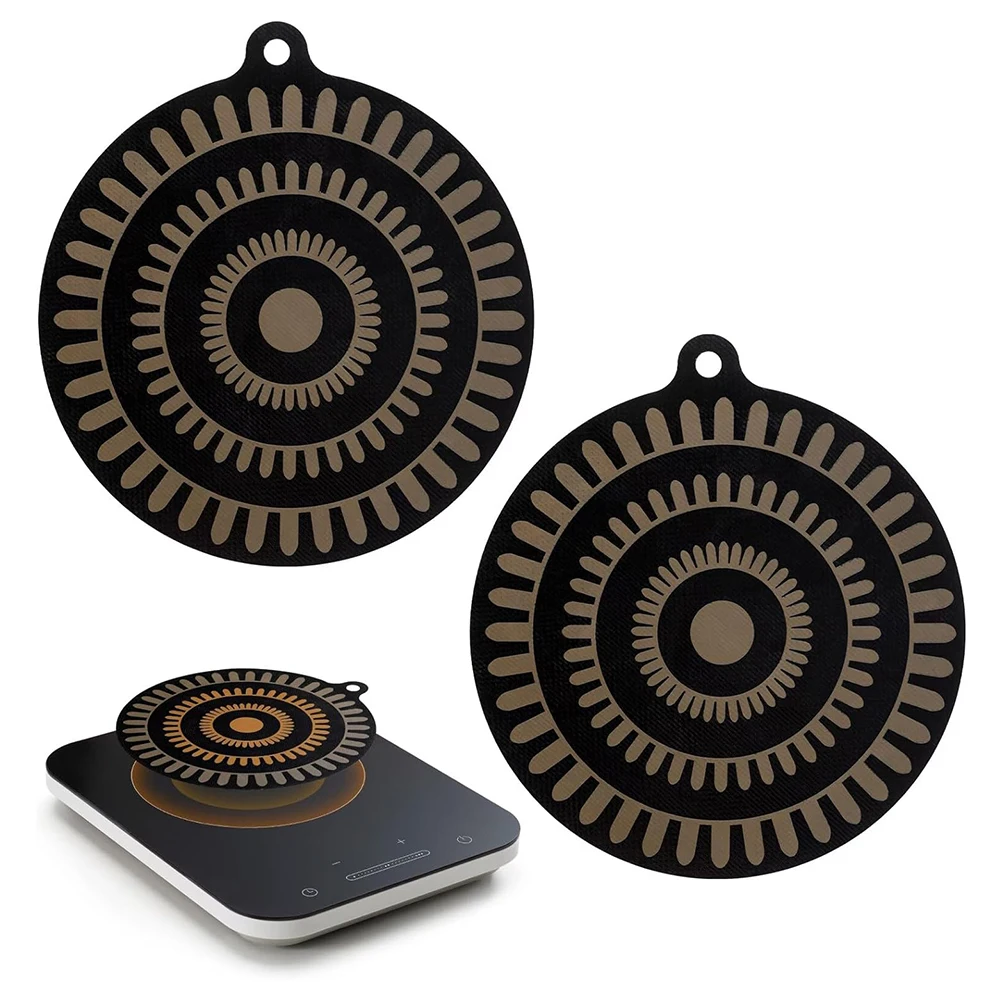 Silicone Induction Cooker Protector Mat Round Heat Insulated Pad ...