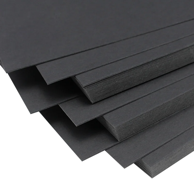 400gsm Precision Dimension Black Cardboard Paper Sheet Corrugated Box ...