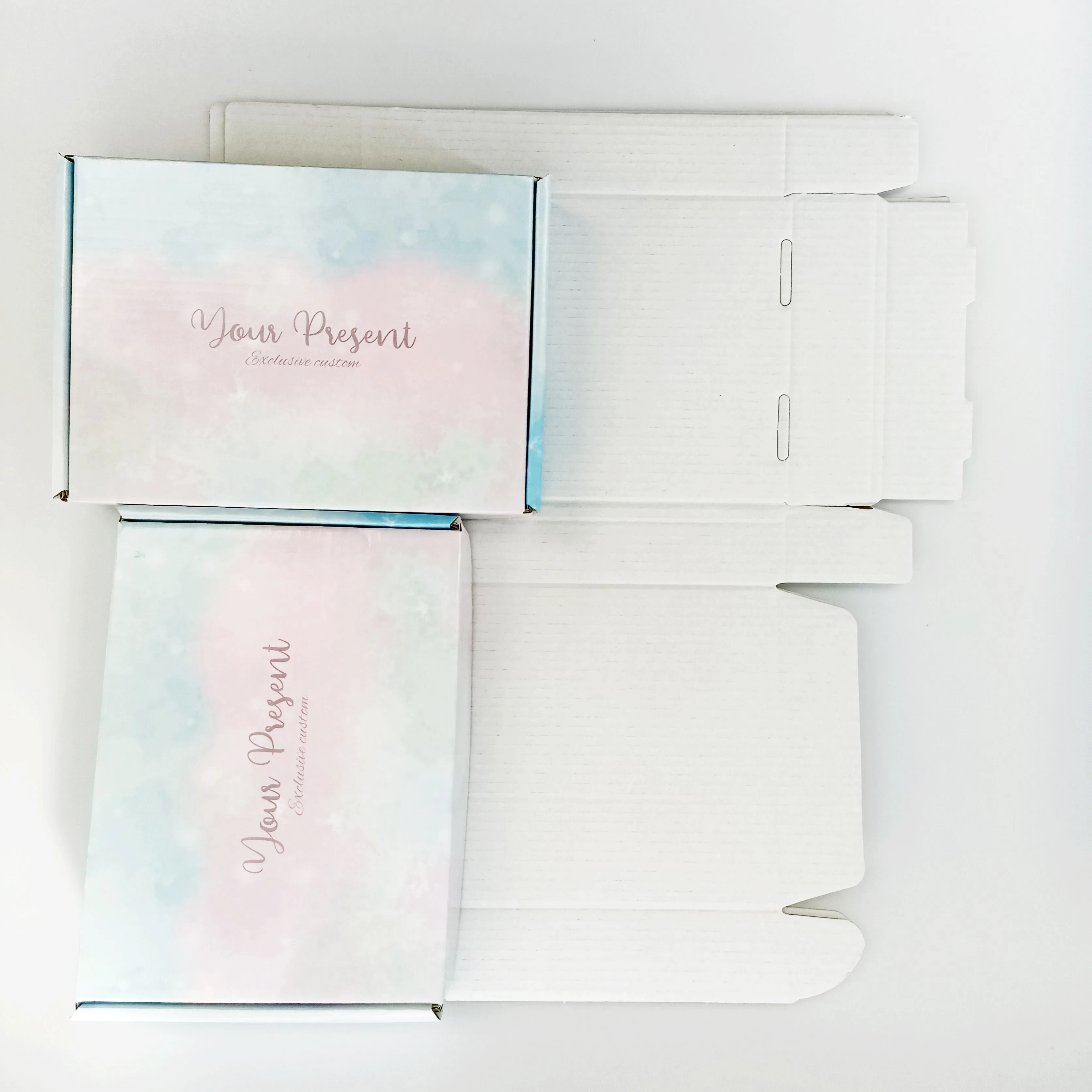 Luxury Eco-friendly Embossing Corrugated Paperboard Boxes Custom Logo ...