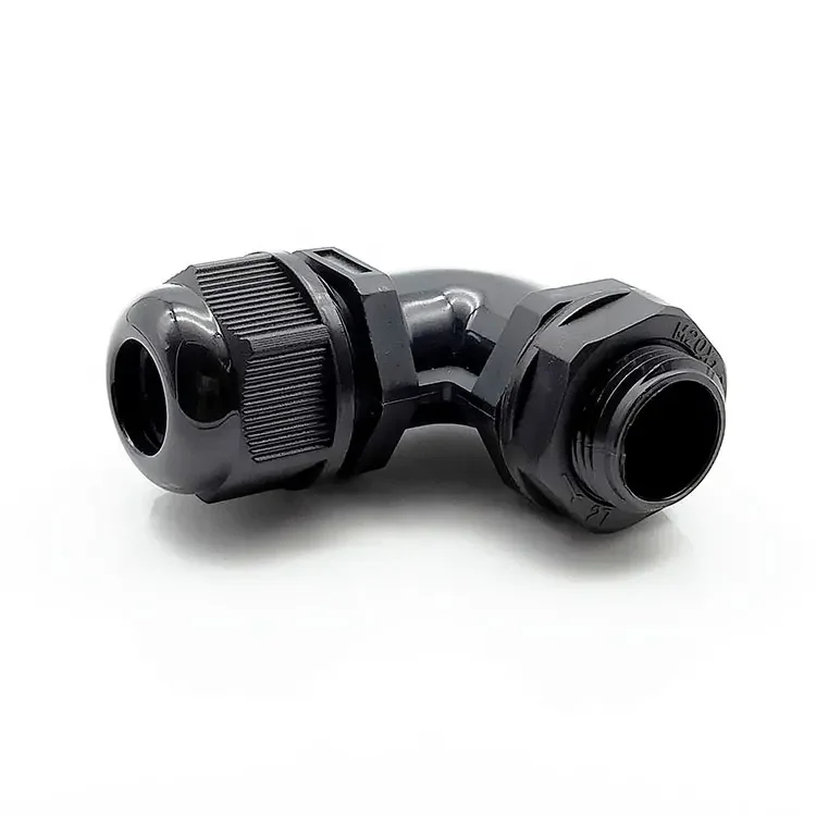 90 Degree Angle Nylon Plastic Cable Waterproof Connector Cable Seal ...