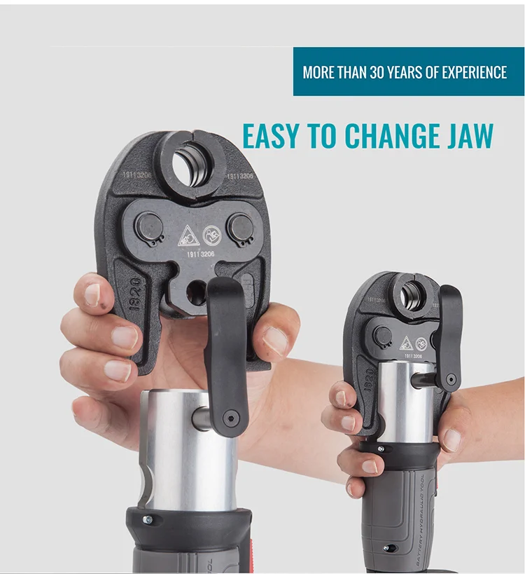 PZ-1930 Pro Battery Powered Hydraulic Pex Crimping Tool Set