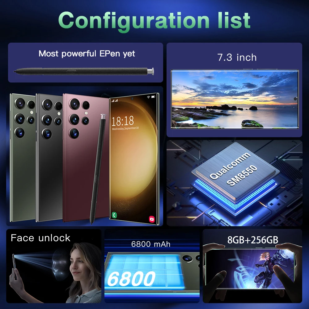 Original S23ultra 5g Sm-s918u Android 13 Snap Dragon 8 Gen 2 Octa Core ...