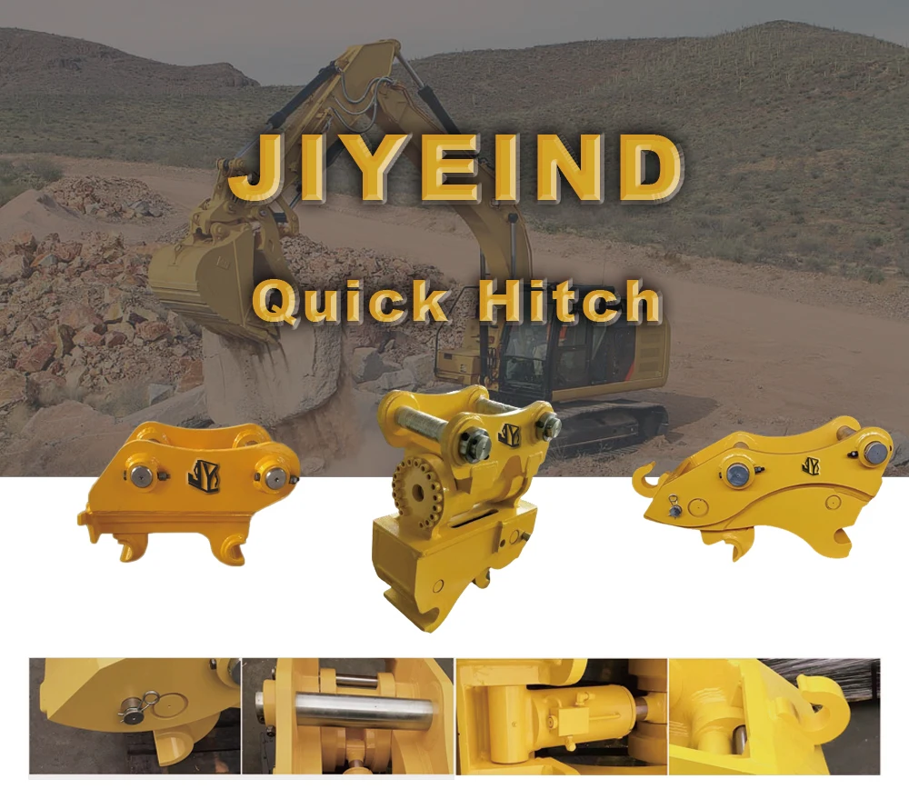 Excavator Bucket Tractor Quick Hitch Excavator Hydraulic Tilt Rotating ...