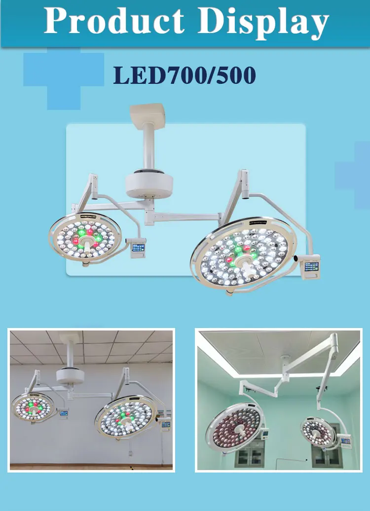 Double Head Mounted Led Shadowless Examination Lamp Medical Operating ...