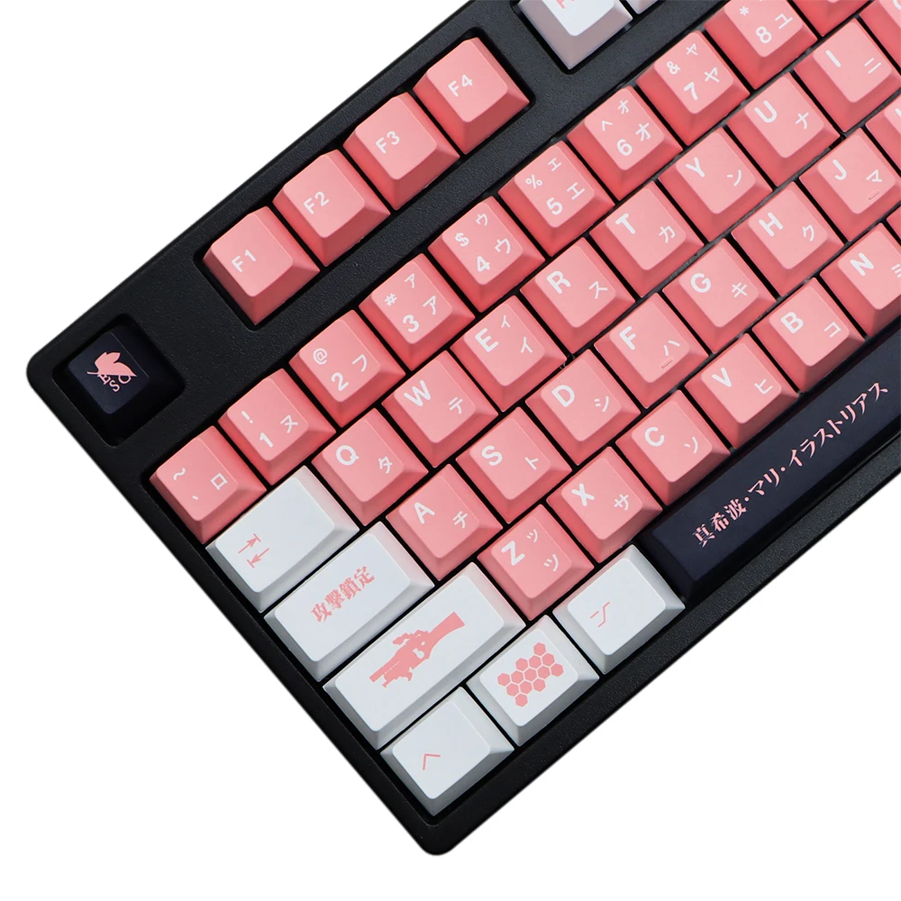 EVA-08 129 Keys Keycaps Custom PBT Cherry Profile Dye Sublimation ...