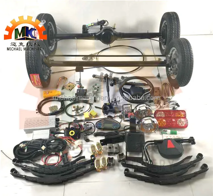 Low Speed Electric Vehicle Chassis Kits - 48v 3kw Motors