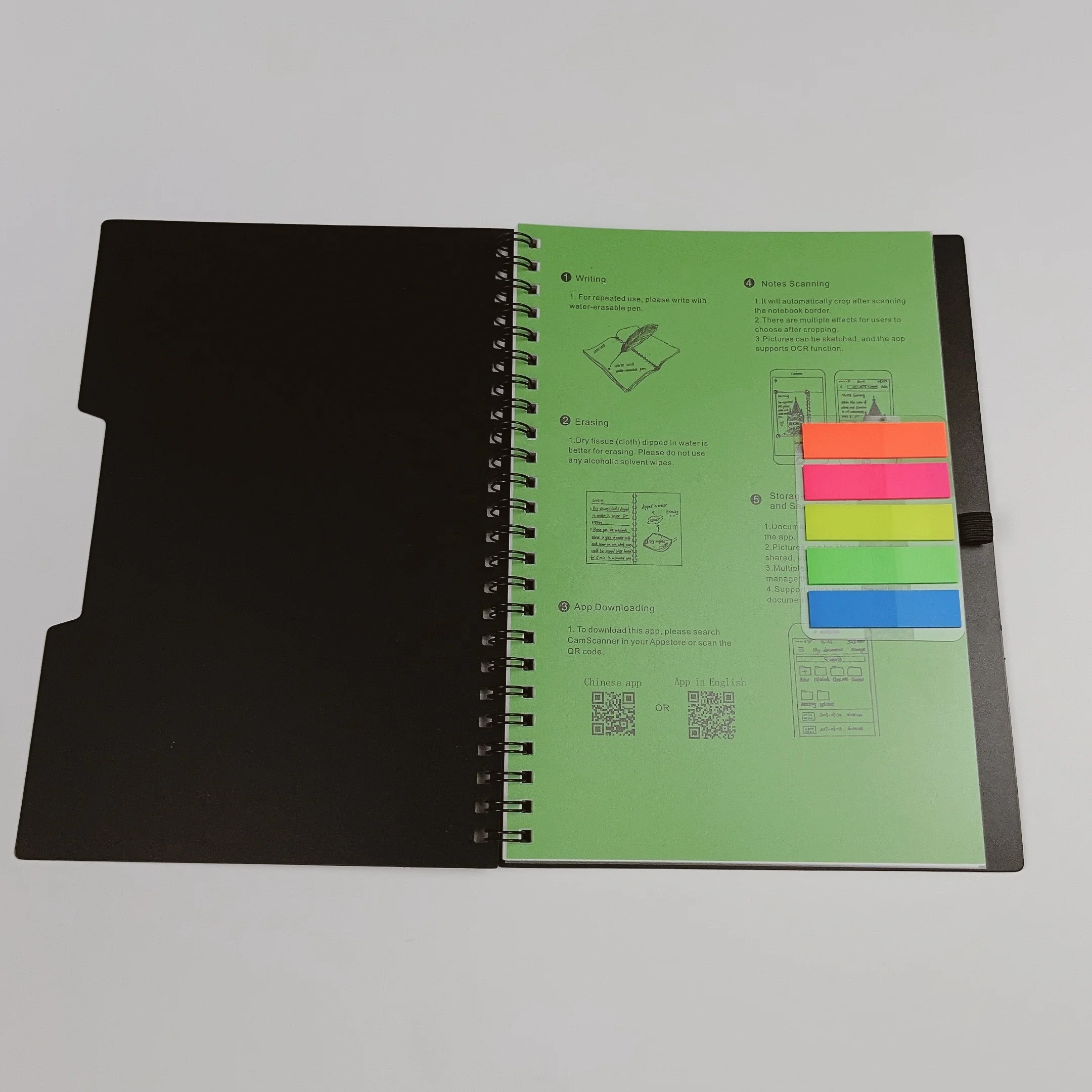 Newyes Hardcover Plain Wire Bound Planner Smart Exercise Book ...