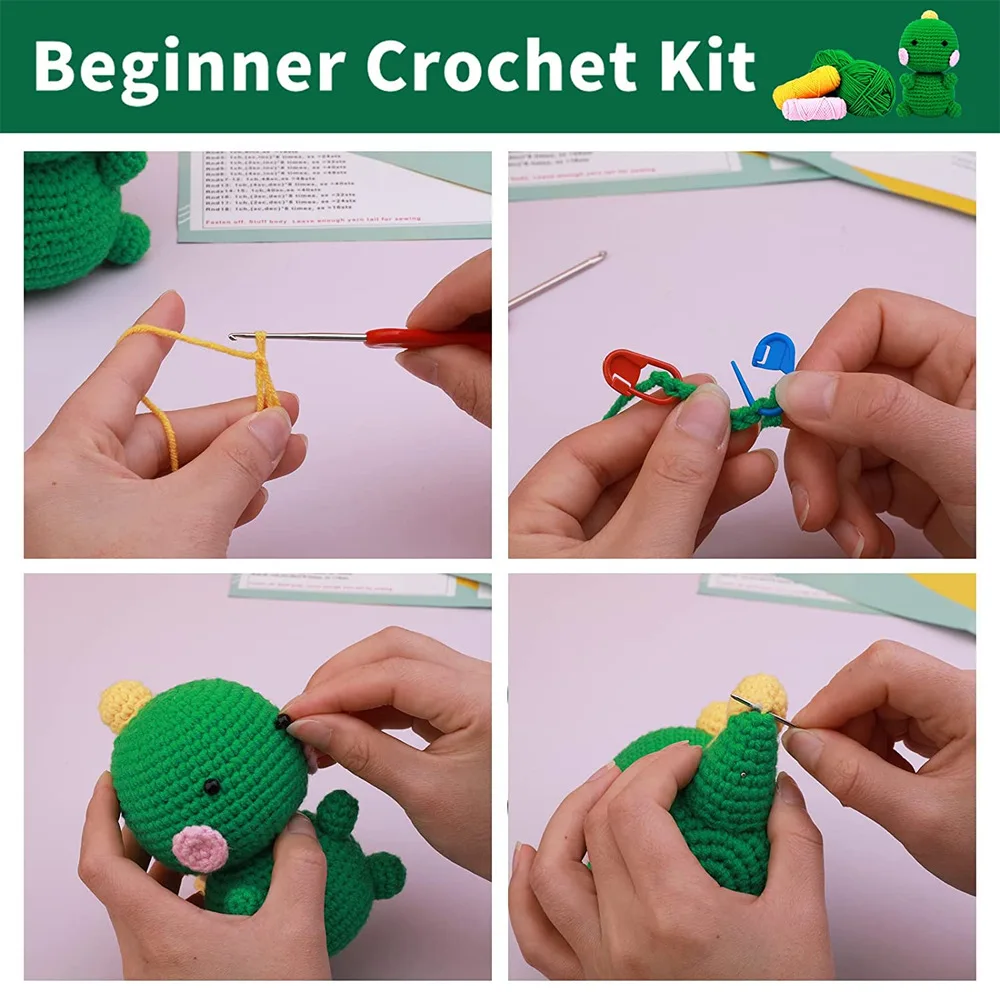 DIY Mini Handmade Knitting Craft Kit Products Crochet Doll DIY Crochet ...