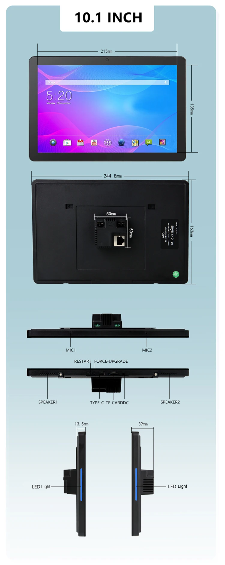 Meeting Room Smart Hotel Android Tablet - 8 Inch & 10.1 Inch
