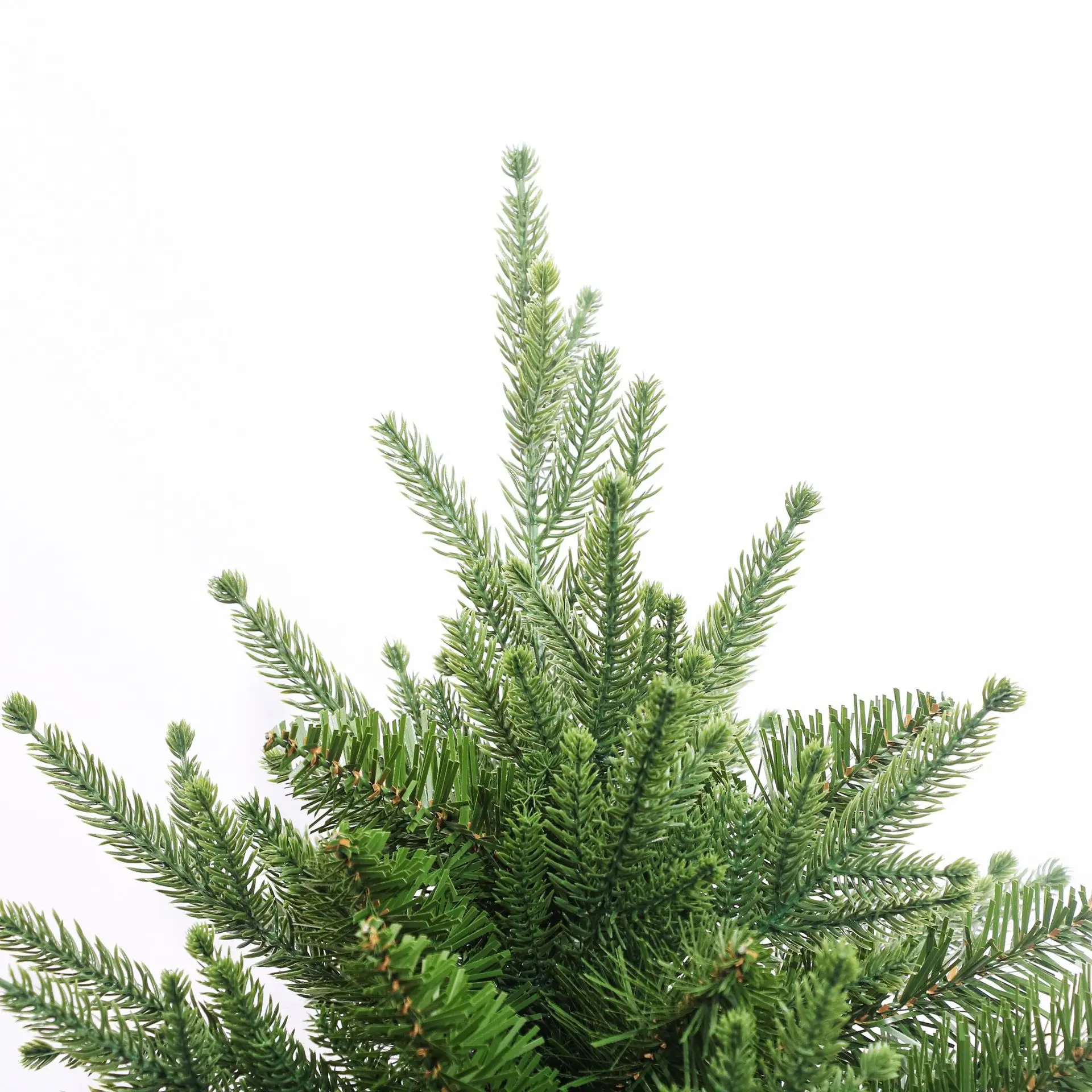 6ft 7ft 7.5ft Pre-Lit PE PVC Mixed Luxury Green Christmas Tree