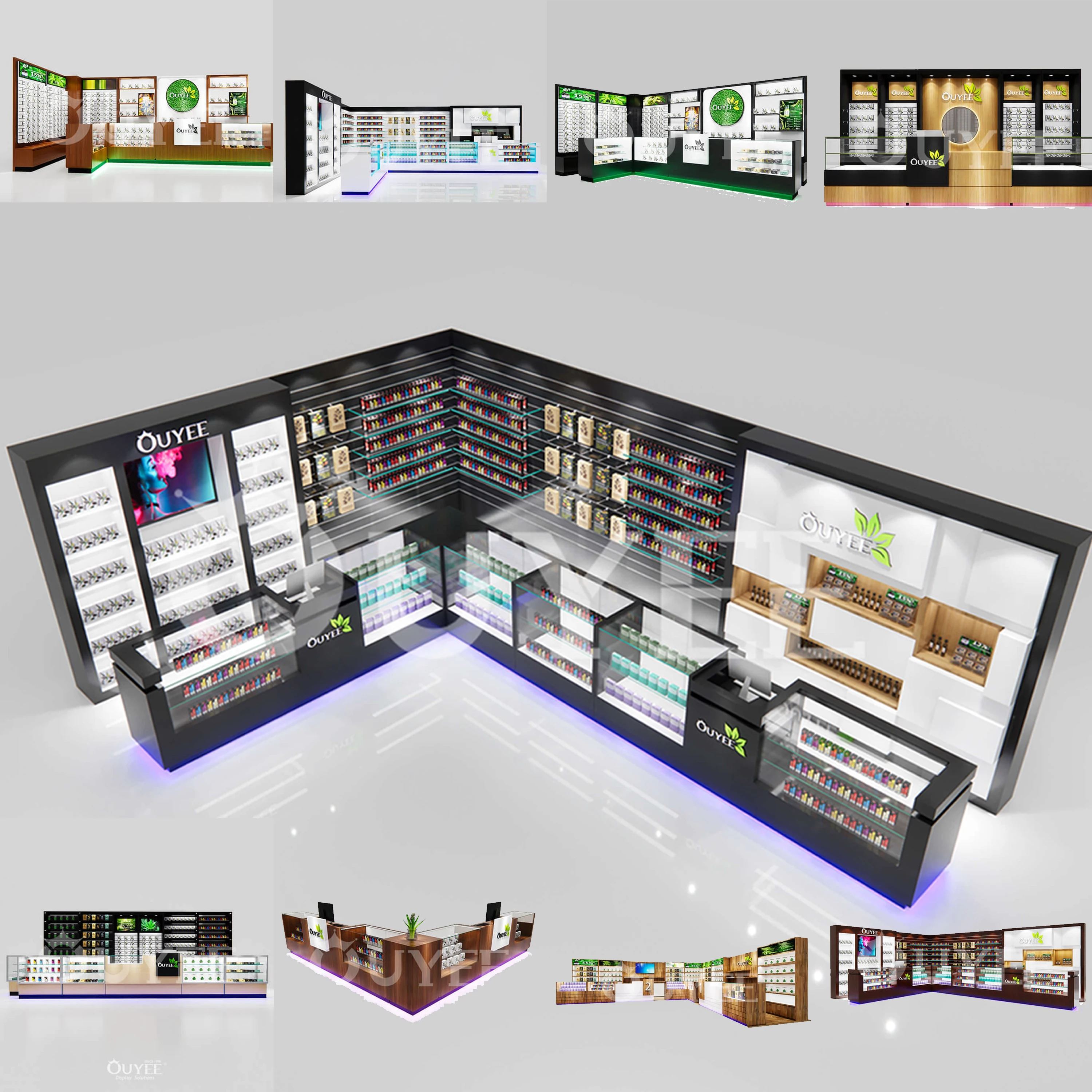 Design Convenience Store Floor Display Cabinet Tobacco Display Stand ...