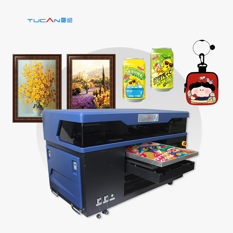 A2 Size 4060 Desktop Style Mini Multipurpose UV Printer for Plastic ...