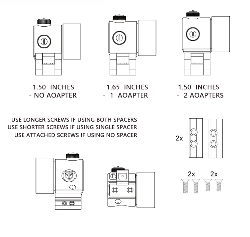 Typhon 2X Flip to Side Magnifier for Prism Scopes - Compatible with SFP ...