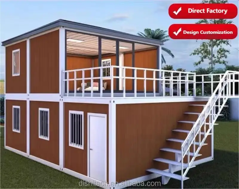 20ft Earthquake Proof Galvanized Steel Container Home Modular Flat Pack ...