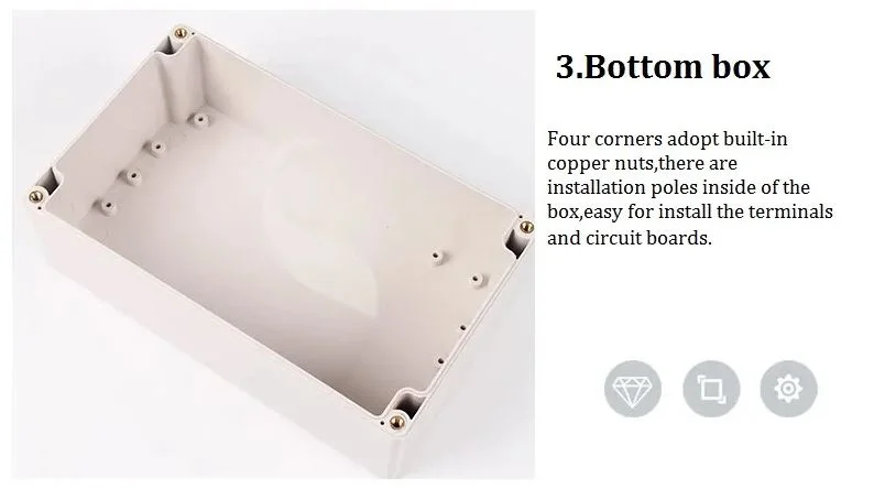 IP66 Outdoor Plastic Enclosure IP65 Waterproof ABS Plastic Electrical ...