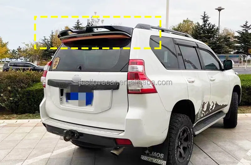 JUSTLOVECAR SPOILER for TOYOTA LAND CRUISER PRADO FJ150 ABS CAR REAR ...