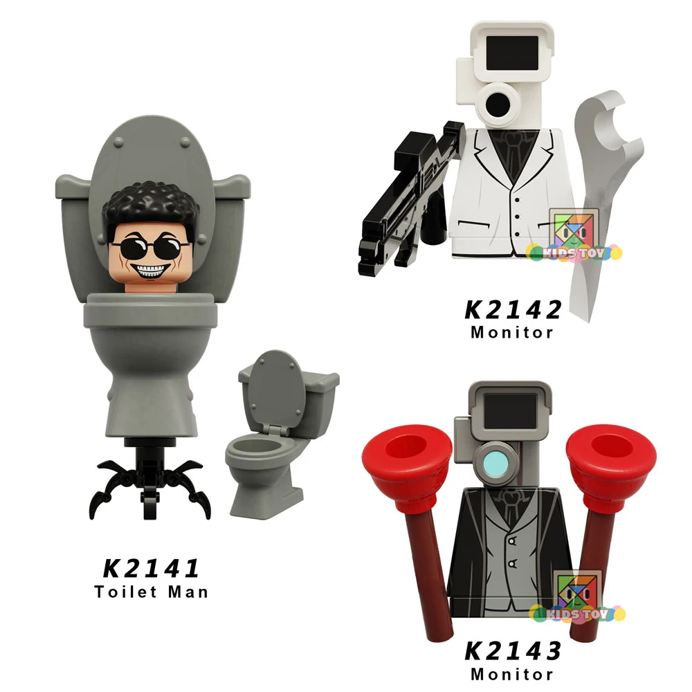 Game Skibidi Toilet Figure Titan Toilet Man Monitor Mini Bricks ...