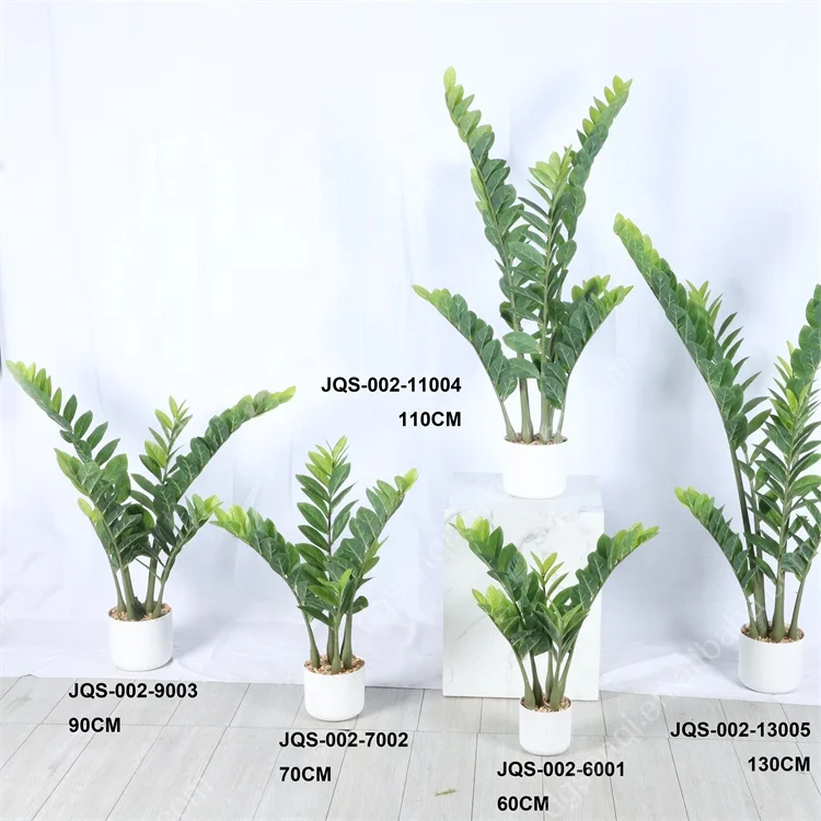 Mini ZZ Plants Fuax Leaf Potted Bonsai Artificial Tree for Home Table ...