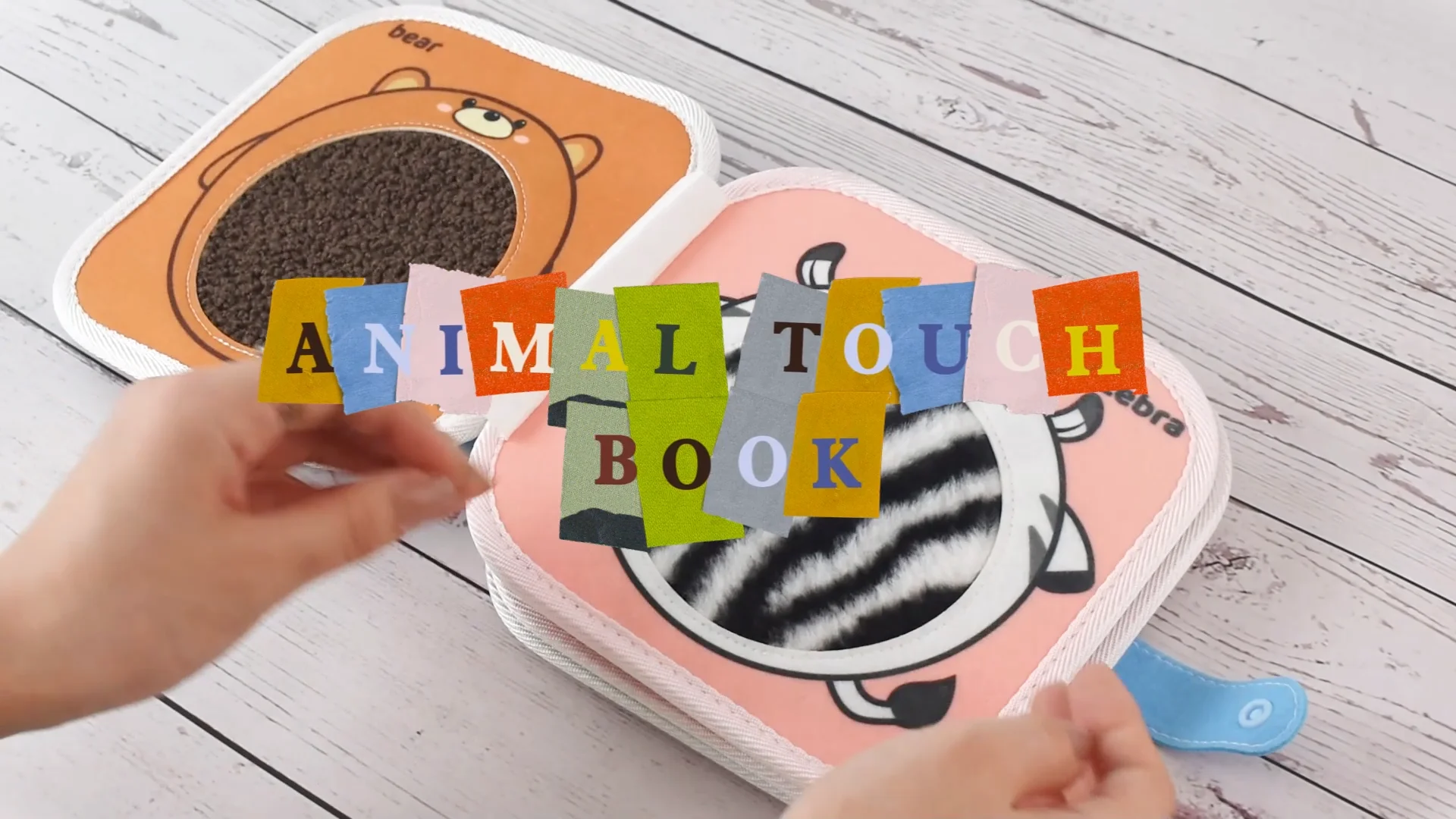 Felt Sensory Animal Book For Exploration Toys Sensory Mats For Autistic ...
