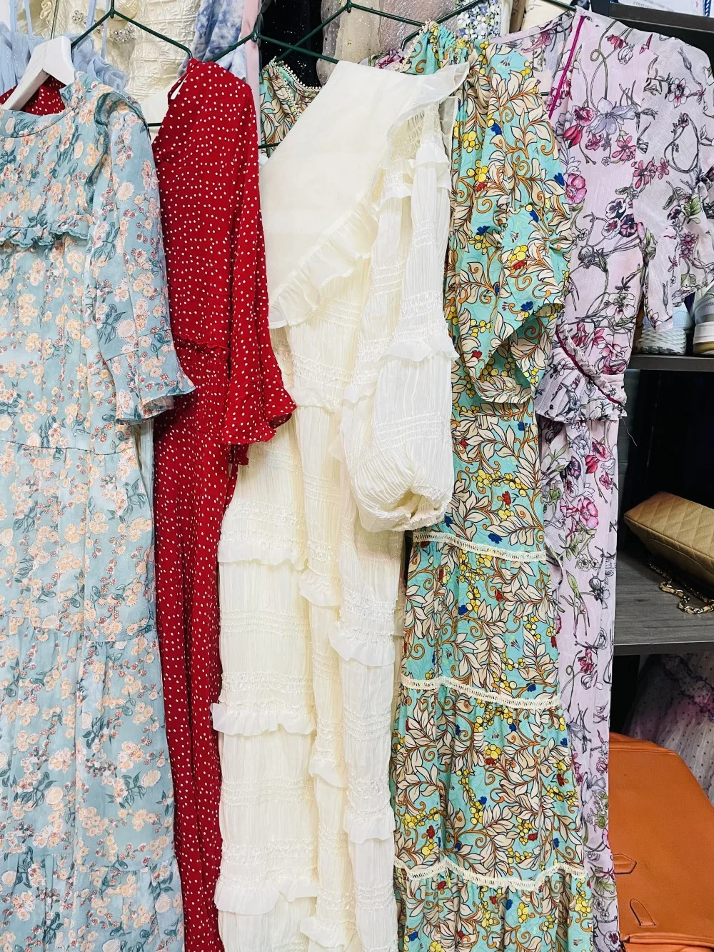 Ladies Silk Dress Lace Sexy Elegant Women Summer Bales Clothes Used ...