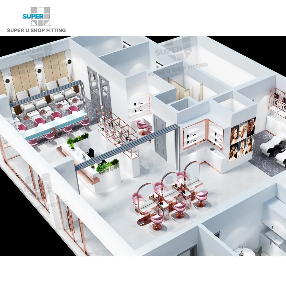 Barber Shop Design Layout Plan