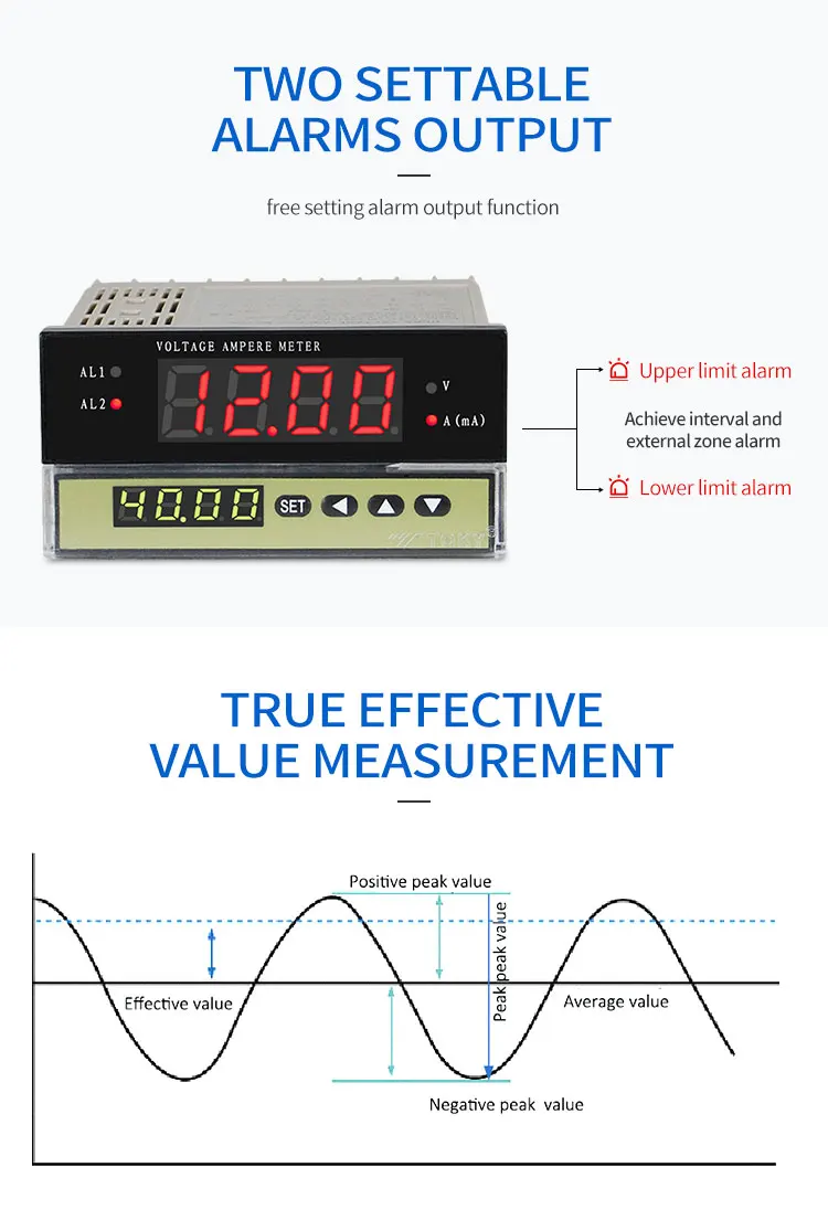 1phase Purpose Digital Ammeter And Voltmeter - Buy Digital Ac Voltmeter ...