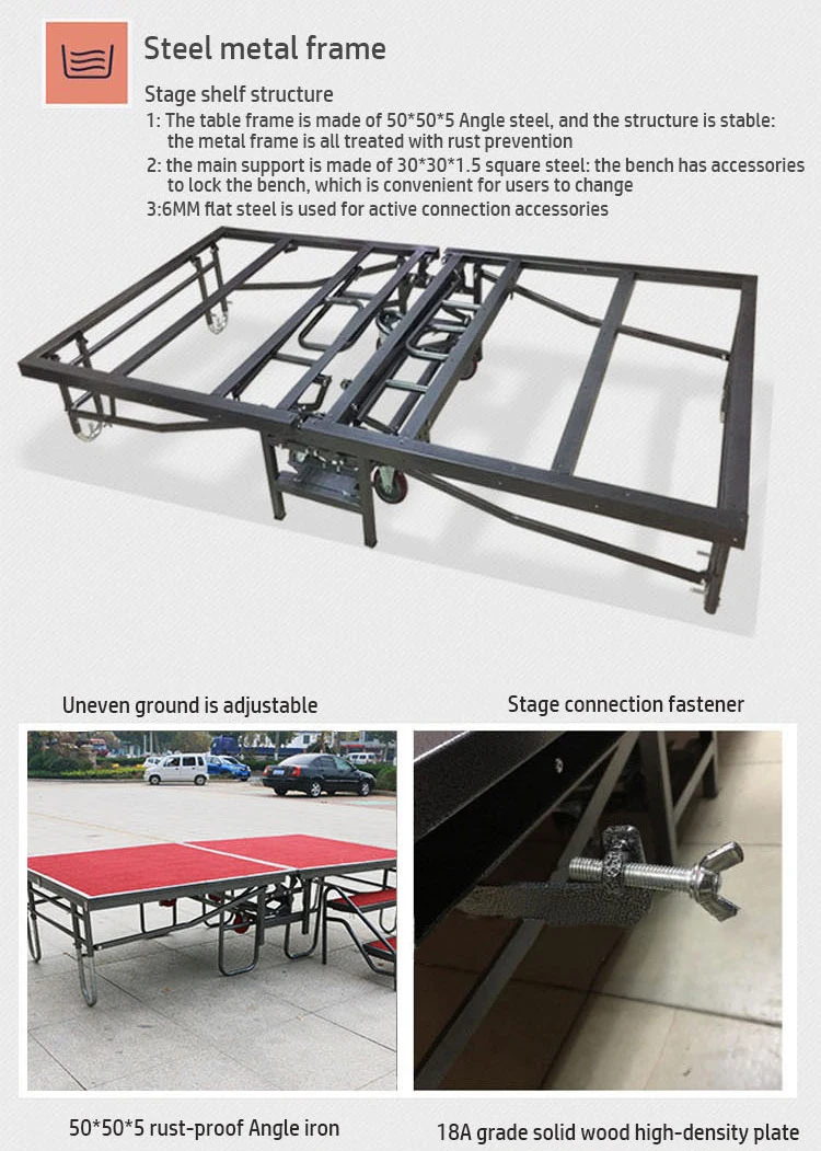 Folding Mini Stage Platform Mobile Concert Stage Portable Outdoor Stage ...