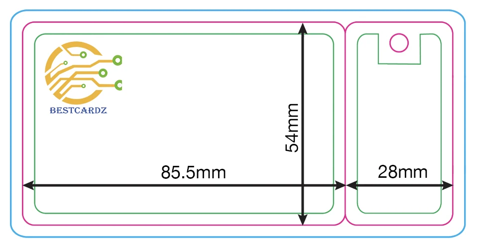 Custom Credit Card Size Business Card With Embossed Number Overlay For ...