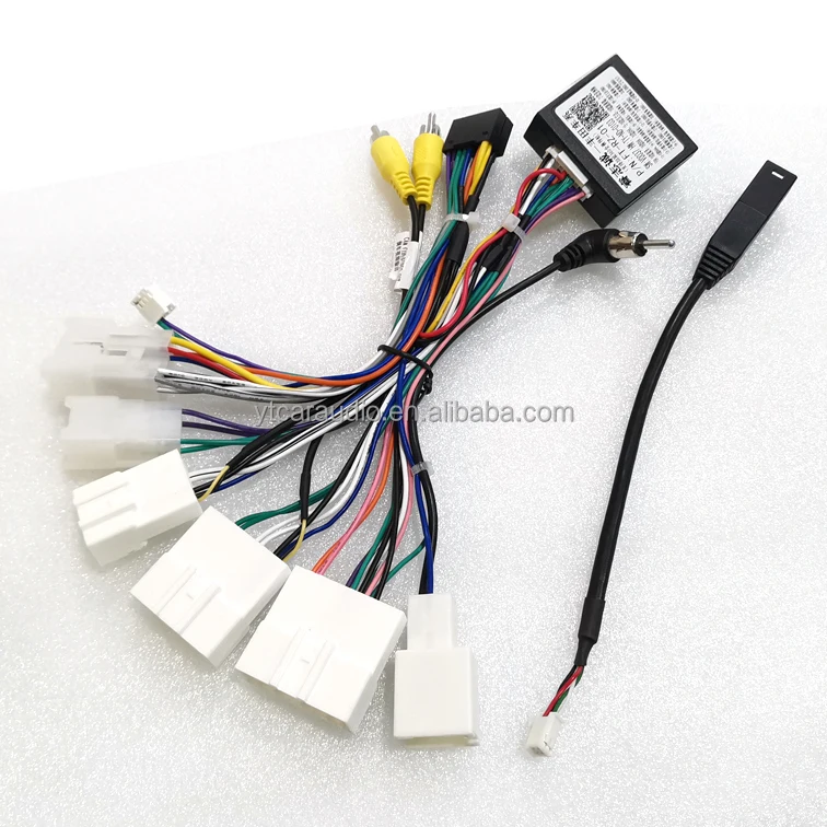 Car 16 Pin Android Wire Harness Power Cable Adapter for Toyota