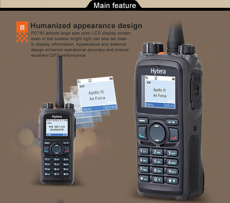 Ham Radio 10km Walkie Talkie Set Two-way Radio Waterproof Walkie Talkie For Hytera Radio Pd785 ...