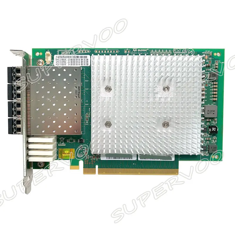 Qle2764 Pcie 3.0 X16 Quad / 4-ports 32gfc Sr-optic Sfp+ Full Height Hba ...