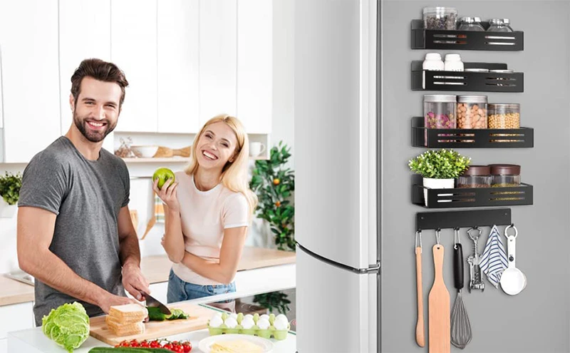 3 Tier Step Corner Spice Storage Shelf Organizer Countertop Pantry ...